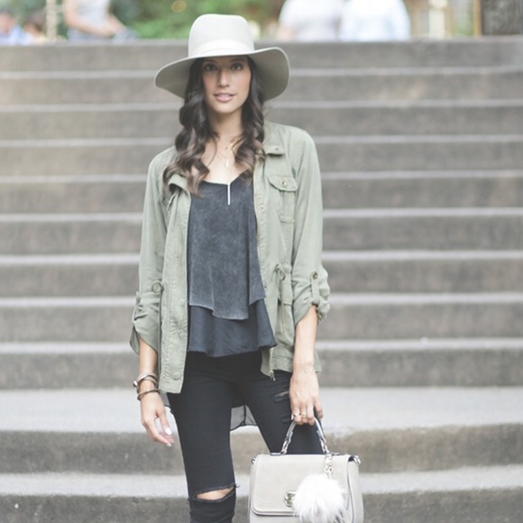 Jackets & Coats | Luxe Washed Tencel Cargo Jacket In Olive | Poshmark